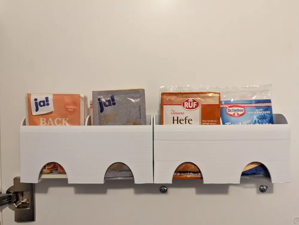 Baking Ingredients kitchen shelf organizer for little pouchs packs and ...