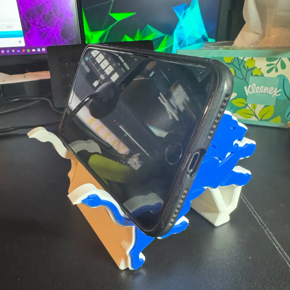 Detroit Lions Phone Stand - Free 3D Print Model - MakerWorld