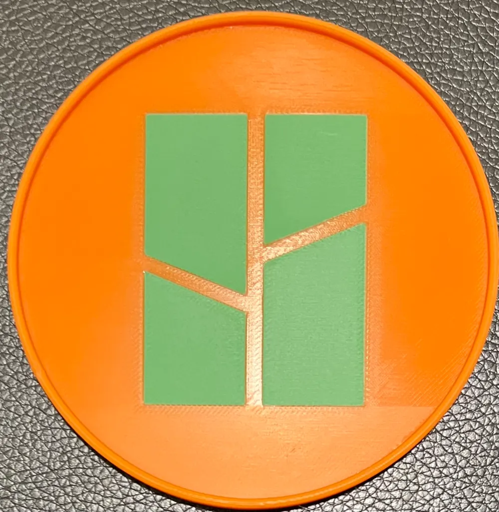 Bambu Lab Logo Drink Coaster with rim 2 colors by Siam3D - MakerWorld