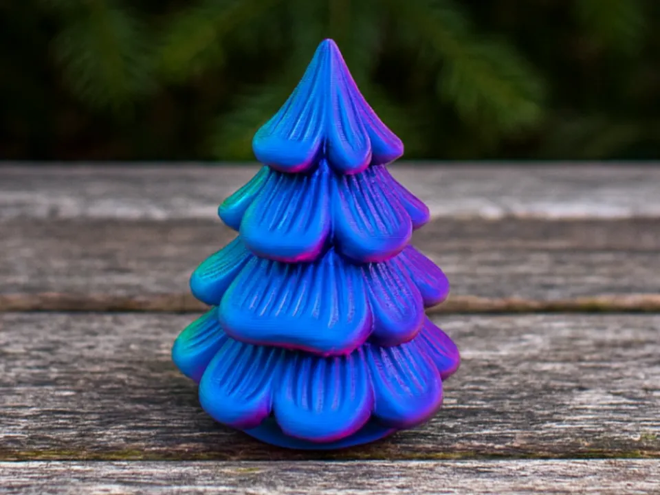 Rainbow Fir Tree from the Nebula - Free 3D Print Model - MakerWorld