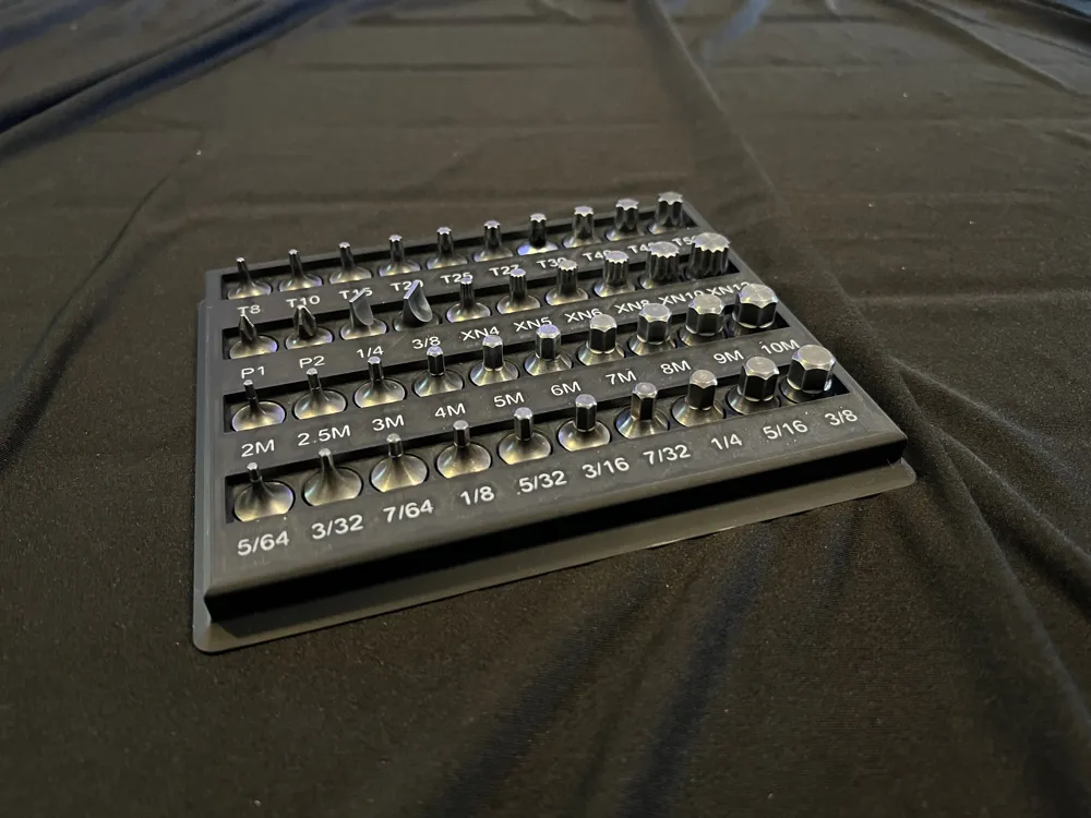 1/4in Bit Tray Organizer by Awesomepupper MakerWorld: Download Free 3D Models