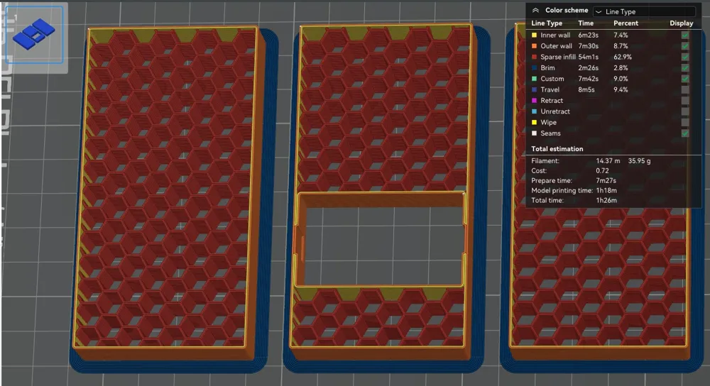 Hex Grill v1,6 for AMS Desiccant box. by luckyluc.64 - MakerWorld