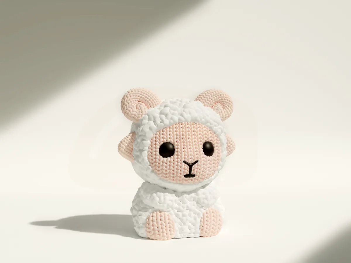 Knitted Sheep by Big Plate Chicken MakerWorld: Download Free 3D Models