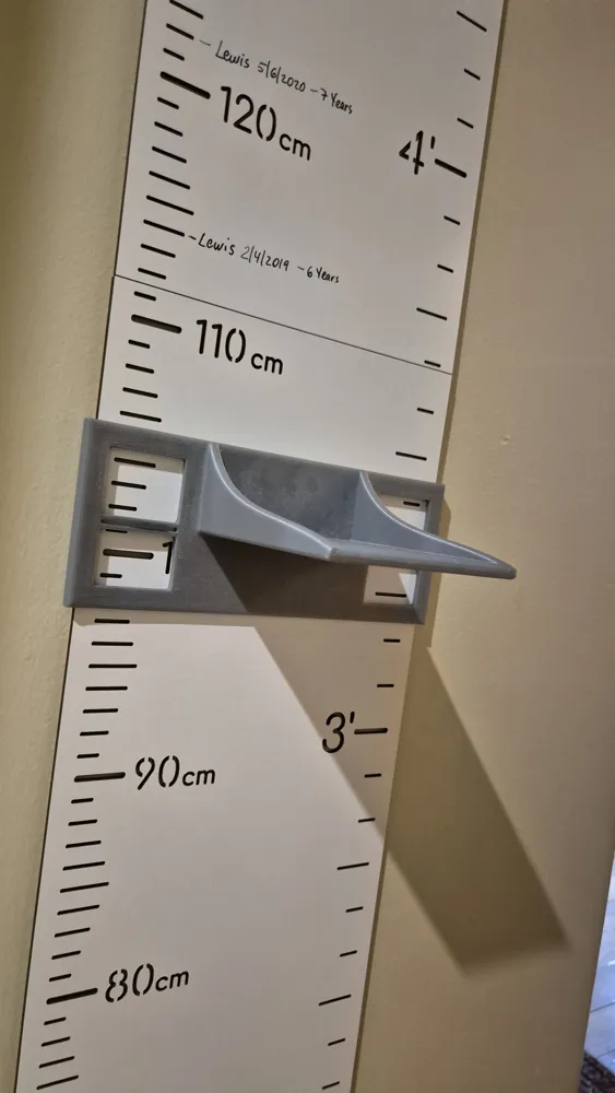 Height marker ruler for IKEA height charts - Free 3D Print Model ...