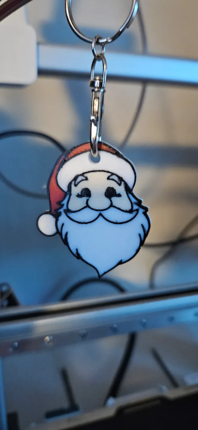 Santa key chain by Simple£D - MakerWorld