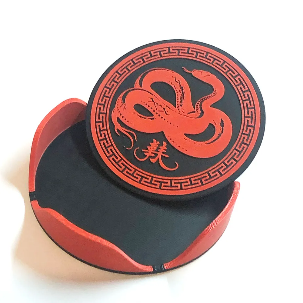 Year of the Snake coaster by stefanobaraldo1 MakerWorld: Download Free ...