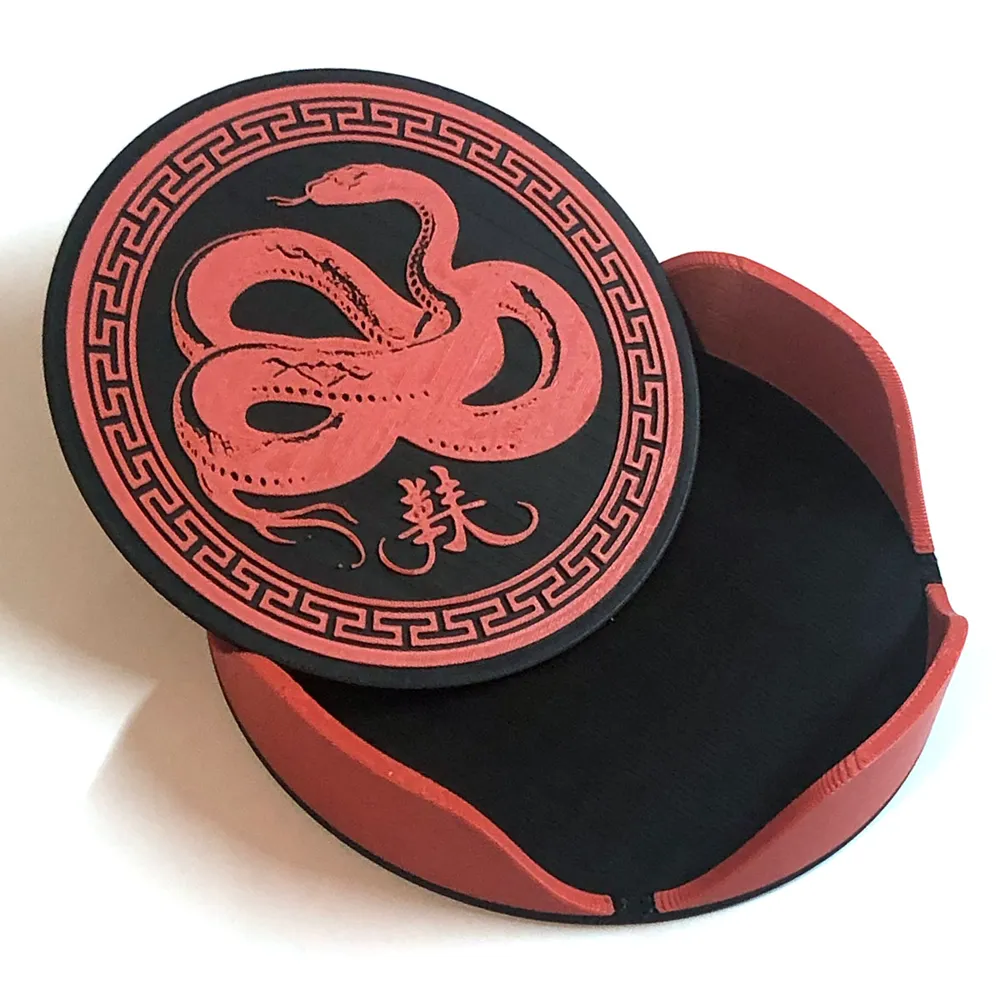 Year of the Snake coaster by stefanobaraldo1 - MakerWorld
