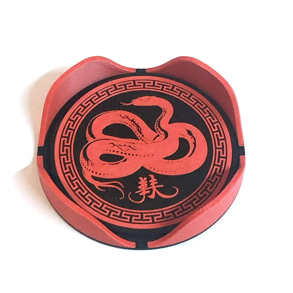 Year of the Snake coaster by stefanobaraldo1 MakerWorld: Download Free ...