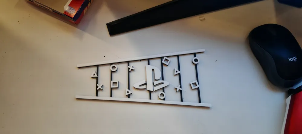 Horizontal PS5 Logo Insert - Free 3D Print Model - MakerWorld