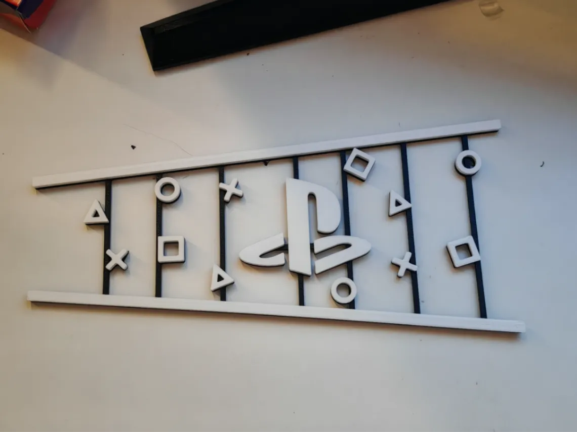 Horizontal PS5 Logo Insert - Free 3D Print Model - MakerWorld