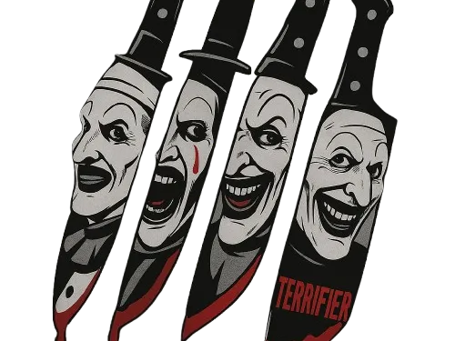 Terrifier Horror Knives Wallart - Free 3D Print Model - MakerWorld