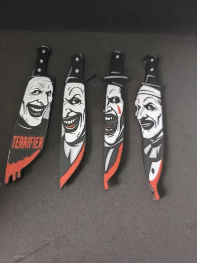 Terrifier Horror Knives Wallart by 3DPrintsForYou MakerWorld: Download ...