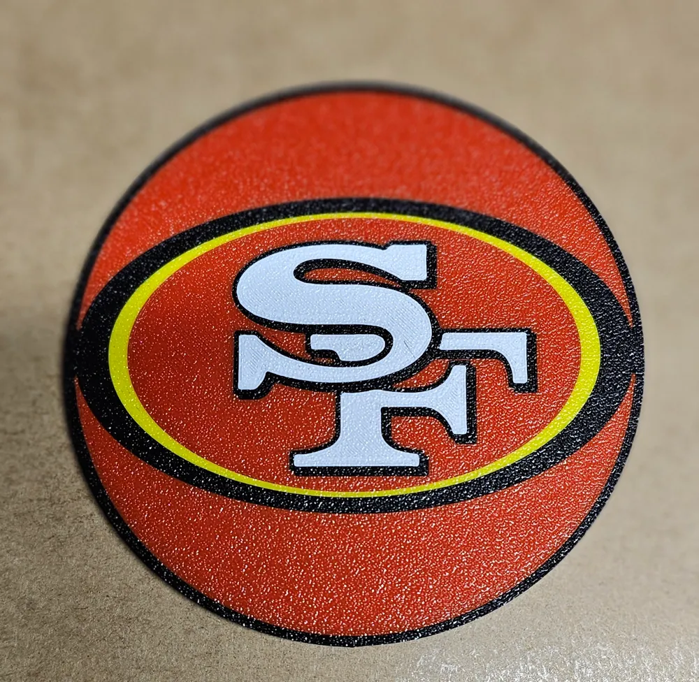 San Francisco 49s Coaster by Ace3D - MakerWorld