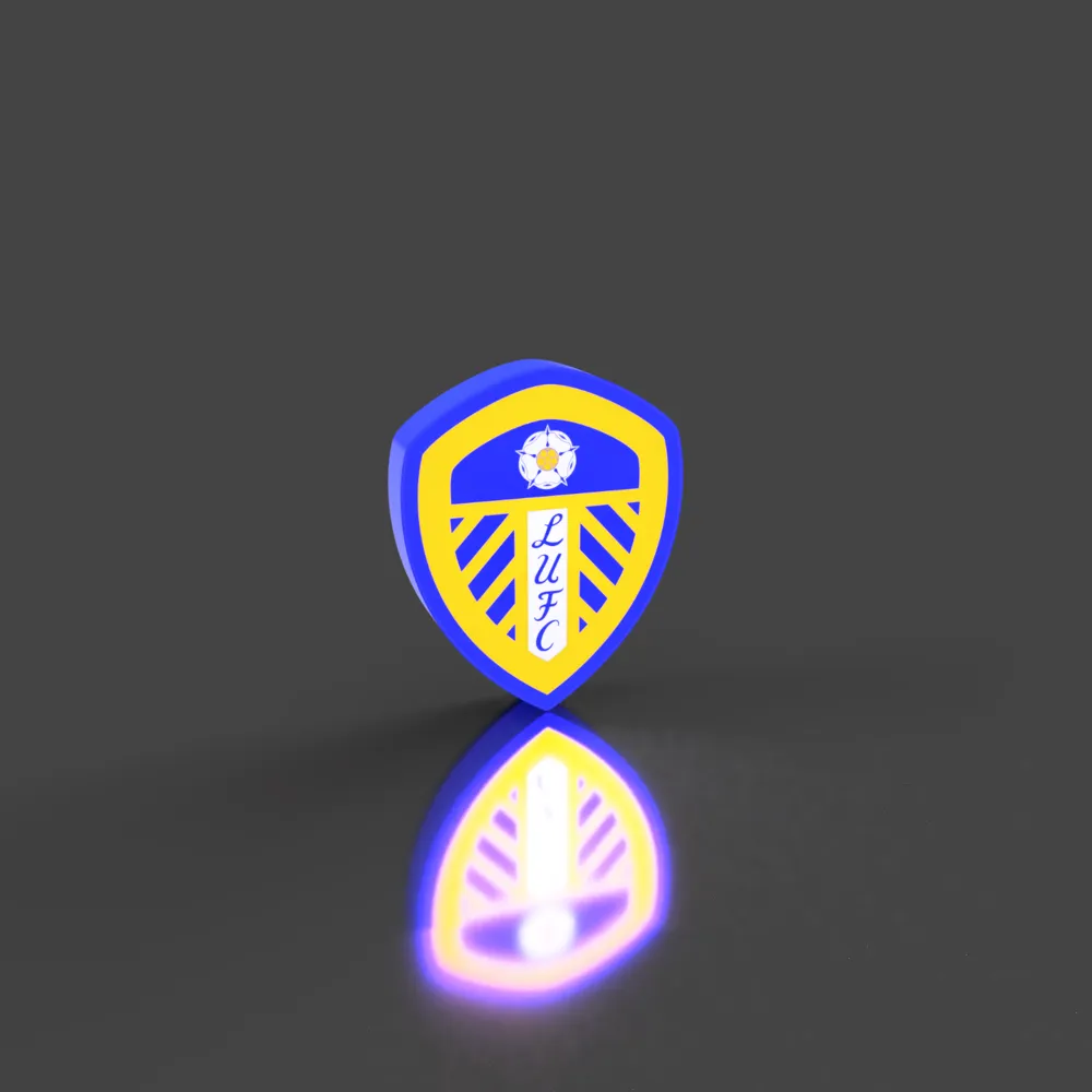 LUFC Leeds United Emblem LED Light Box Lamp by ...