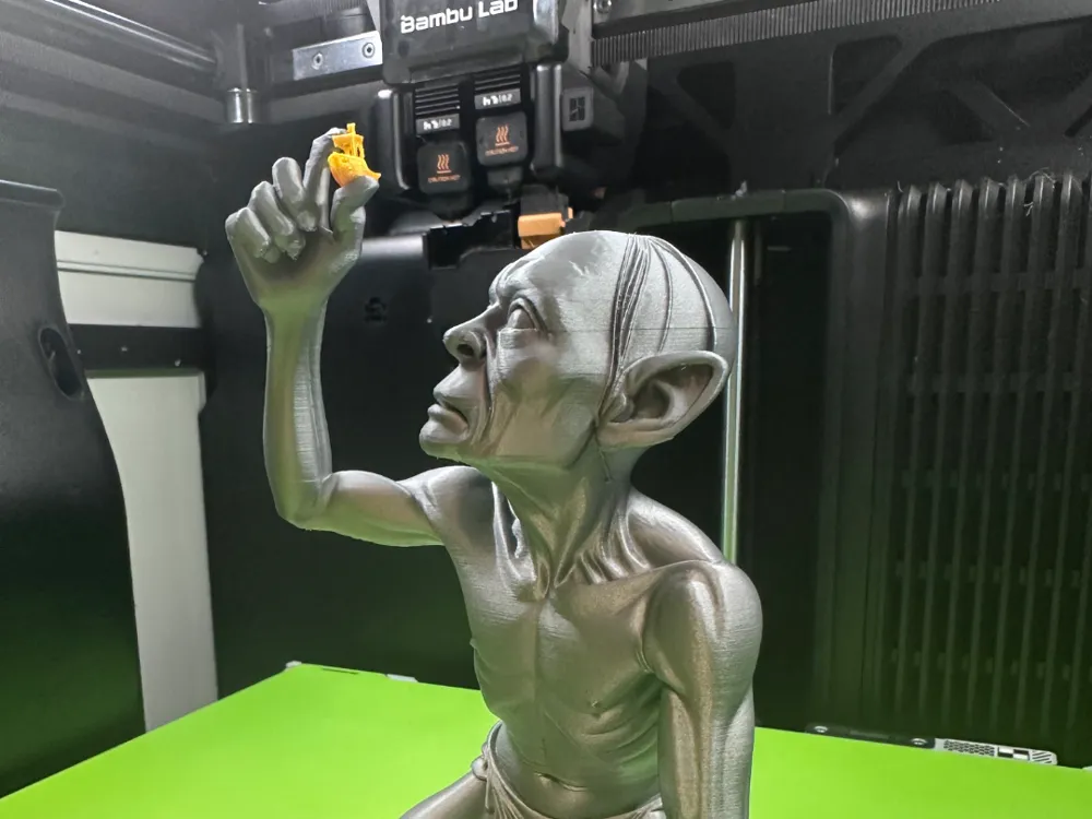 Gollum Holding One Very precious Benchy - Free 3D Print Model - MakerWorld