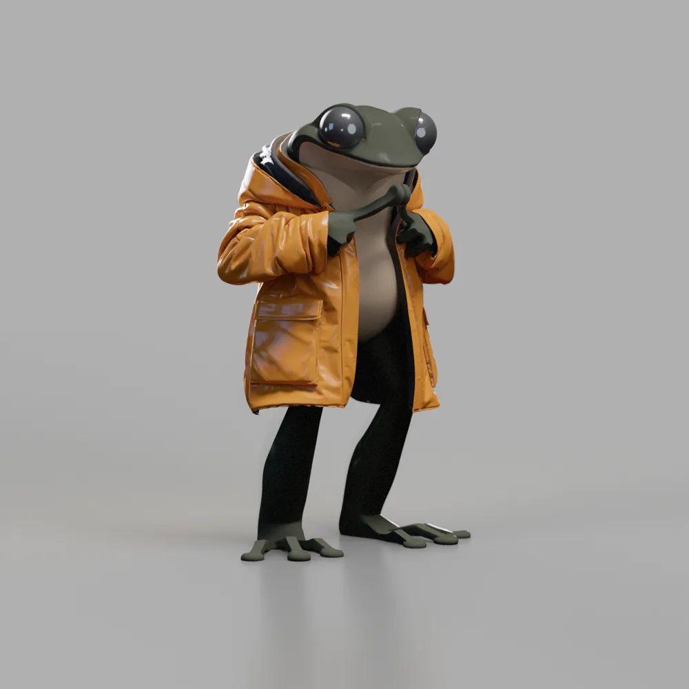 Rain Coat Frog by Fenn - MakerWorld