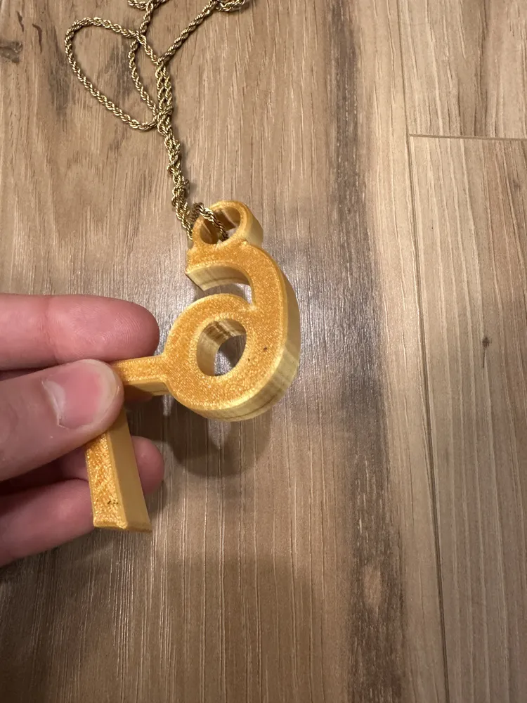 67 Pendant / Necklace Charm (67 Drip) - Free 3D Print Model - MakerWorld