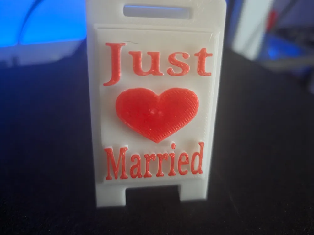 Just married Love sign by Simple£D - MakerWorld