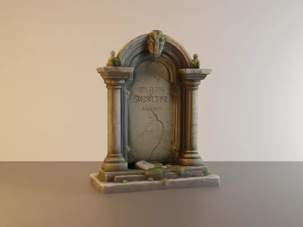 Tombstone #1 for DND / Tabletop wargaming by everythingDNDMakerWorld ...