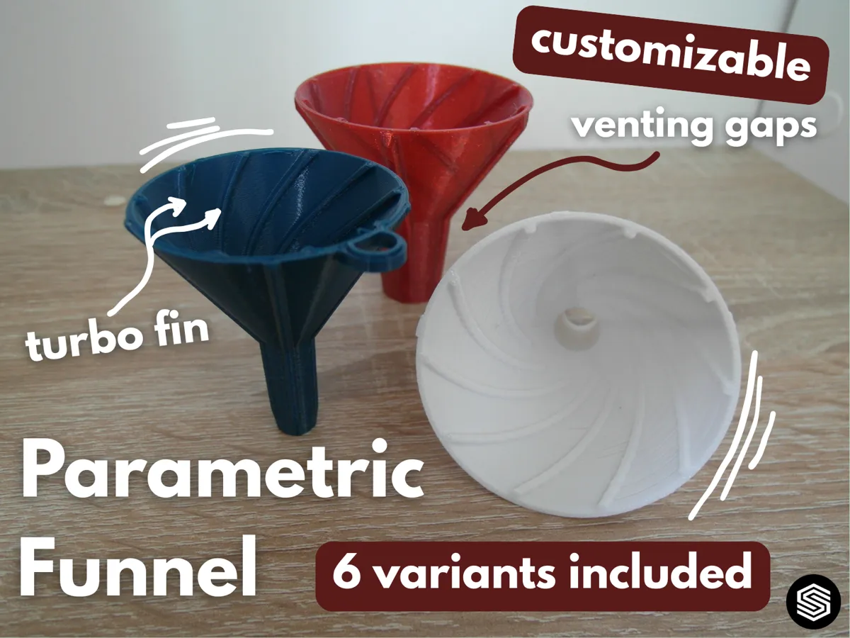 Parametric Funnel Set – Customizable & Print-Ready - Free 3D Print ...