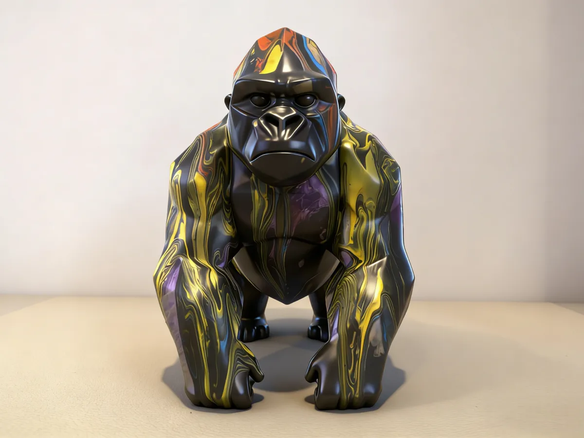 Low Poly King Kong - Free 3D Print Model - MakerWorld