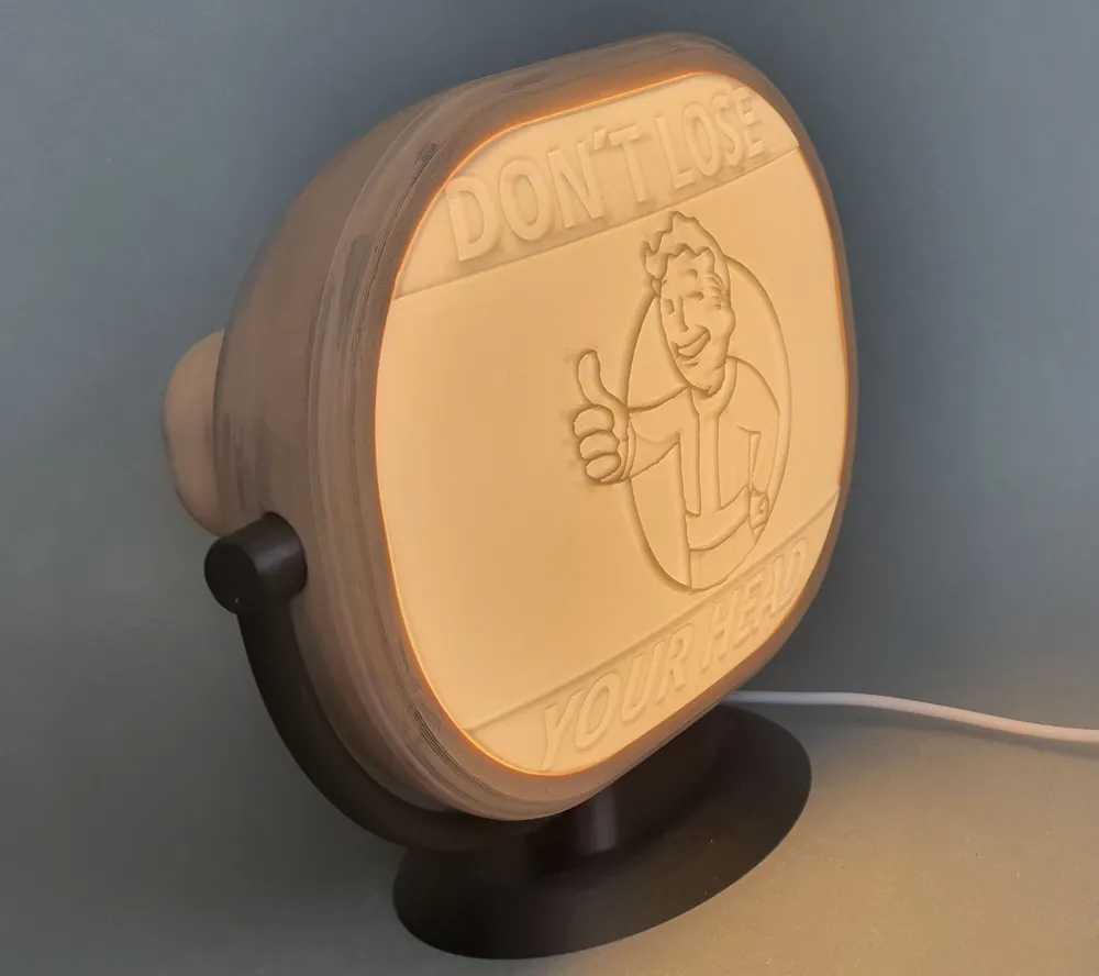 Fallout Lamp TV Vault boy Vault-tec by Maoirae - MakerWorld