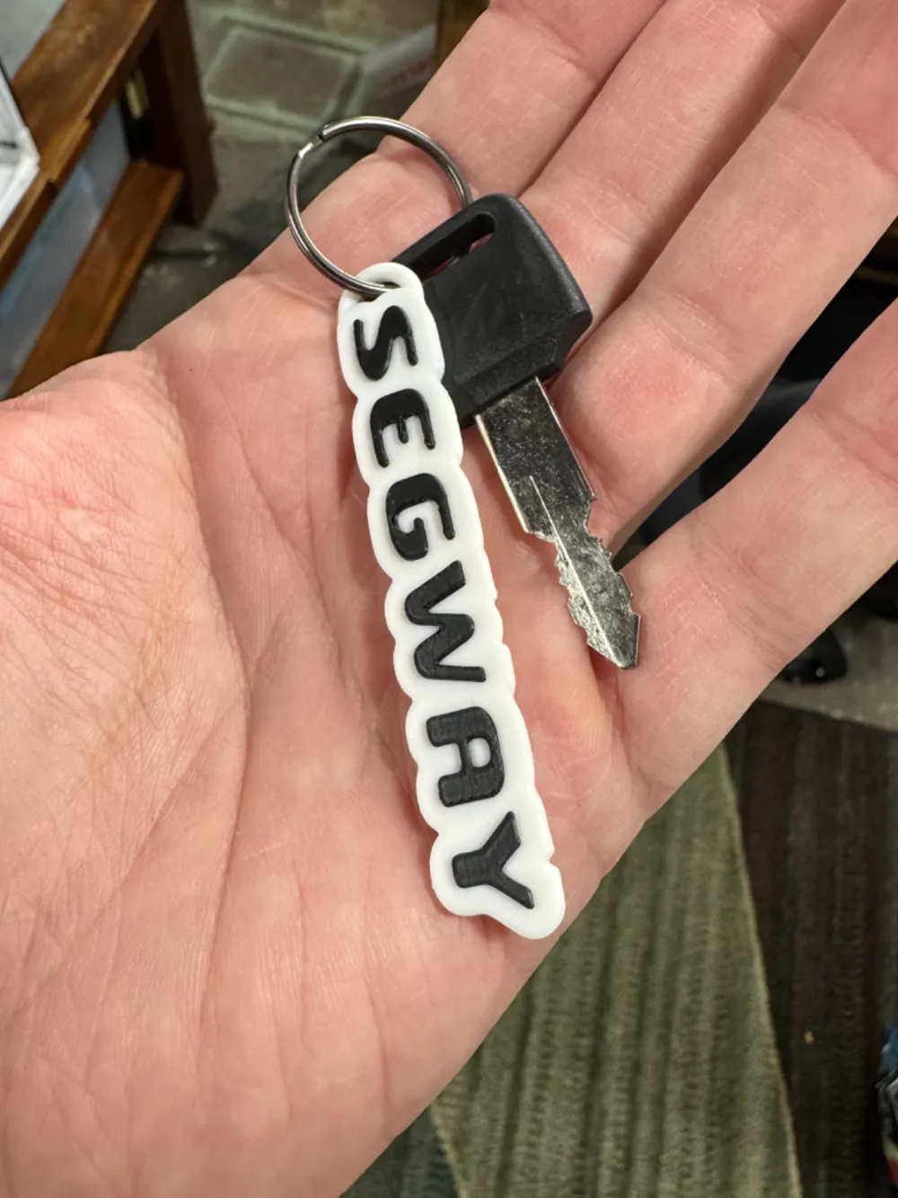 Segway Logo Keychain by Jeffylou87 - MakerWorld