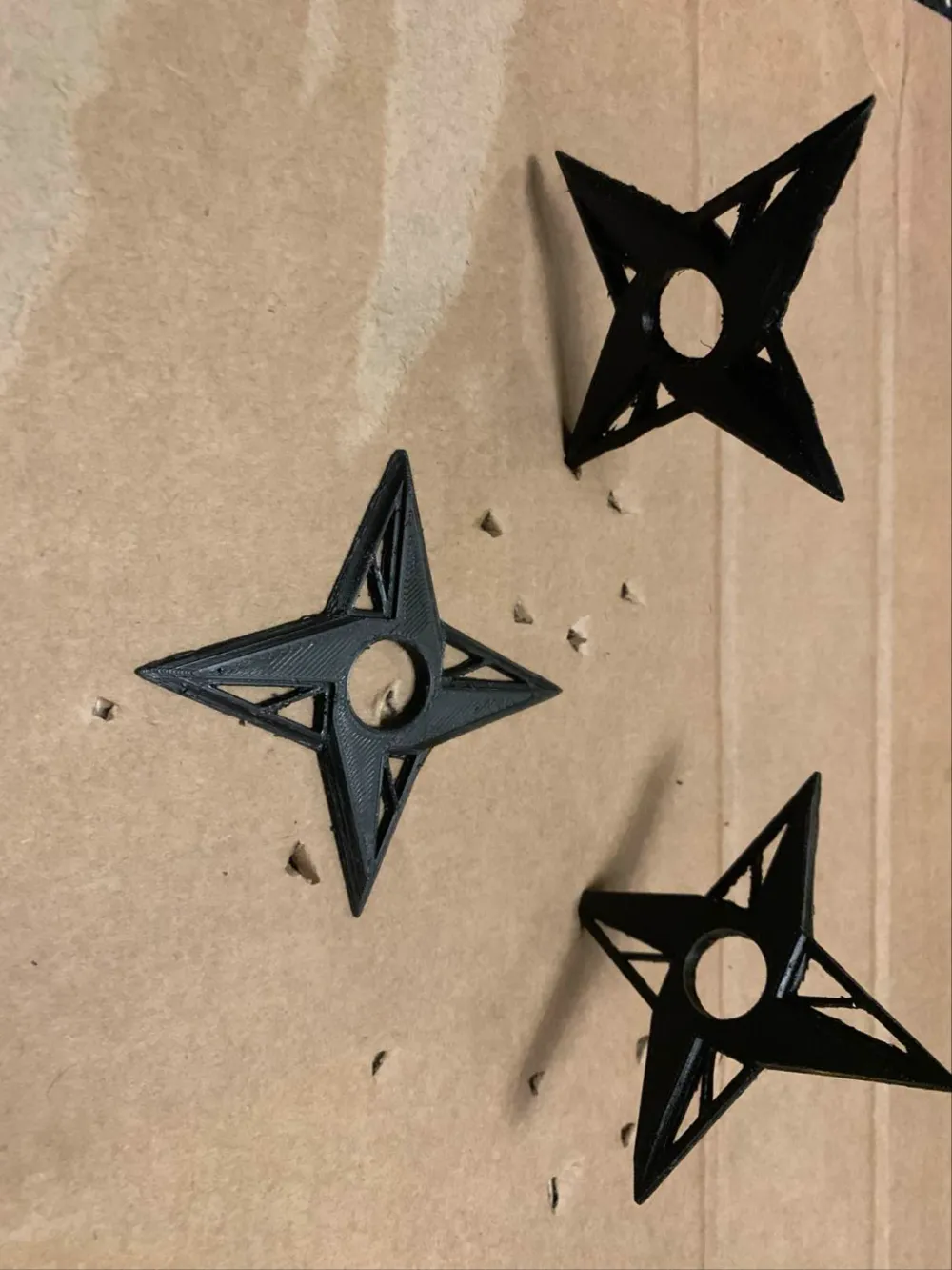 ninja throwing star.(fast print 14 min) by printlab360 - MakerWorld