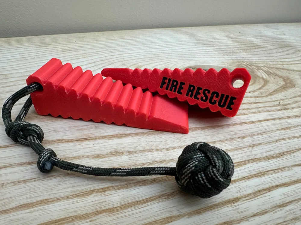 Fire Rescue Door Wedge by dbmeed MakerWorld: Download Free 3D Models
