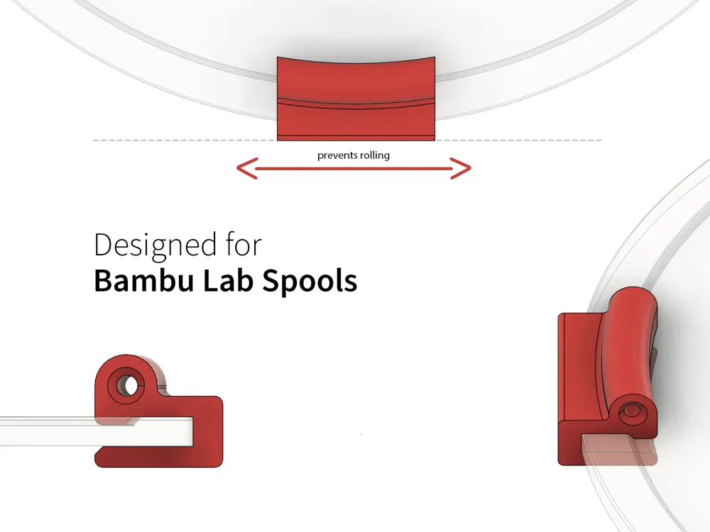 Filament Clip for Bambu Lab Spools by Benjamin Kott - MakerWorld