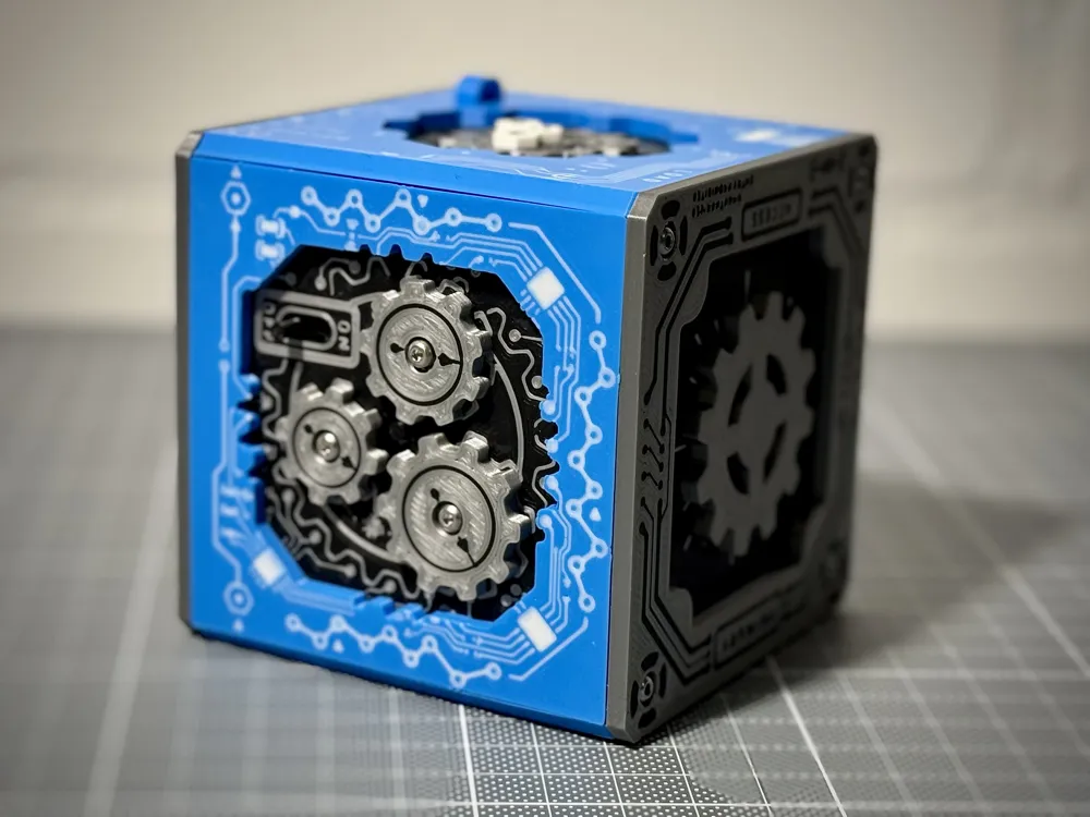 The Machine Core – Mechanical Puzzle Box - Free 3D Print Model - MakerWorld