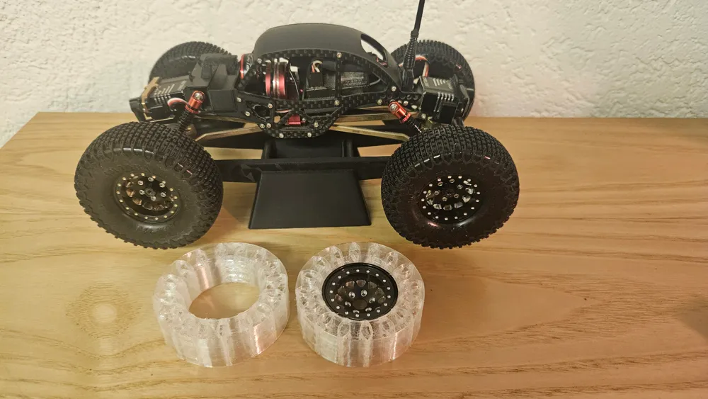 SCX24 - 1.3" Wheel Insert for XHX Pin Tires by Beni Stingray MakerWorld ...