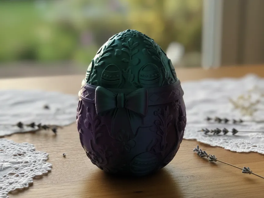 Easter Egg with Bow - Free 3D Print Model - MakerWorld