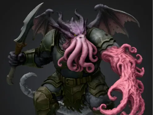 Mindflayer Abomination | Mindflayer Dragonborn - Free 3D Print Model ...