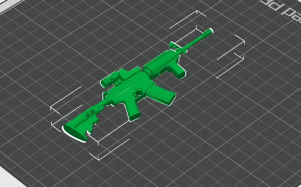 M4 Rifle Gun Model, Scaled-Down Replica by X-Bro 小布 - MakerWorld