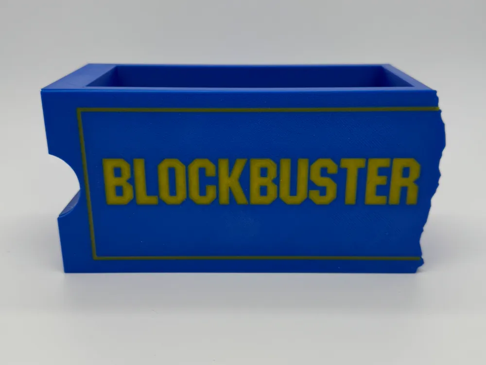 Vintage Blockbuster Video TV Remote Caddy - Free 3D Print Model ...