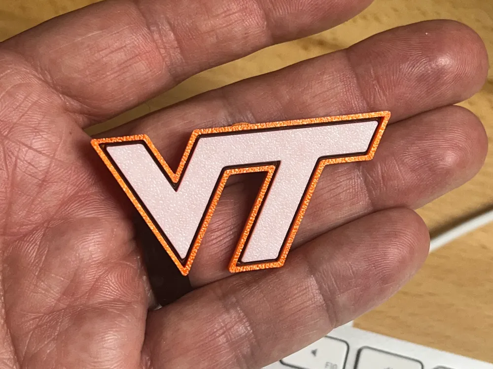 White Helmet Virginia Tech Hokies Croc Jibbitz by 3D Printed Sports ...