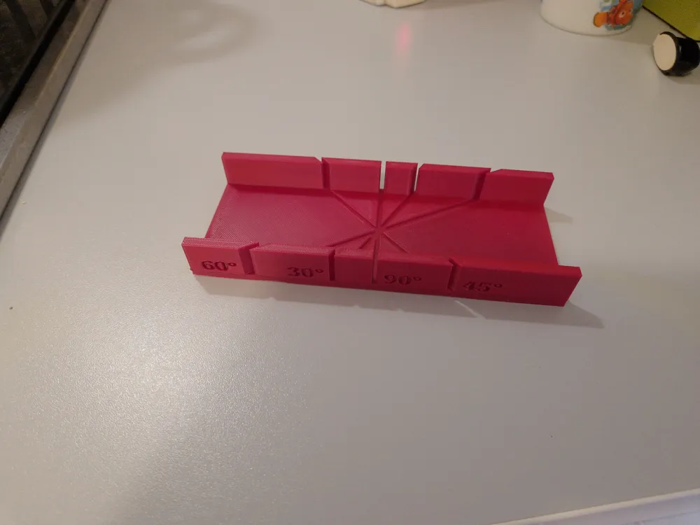 Miter Box with Cutting Guide - Free 3D Print Model - MakerWorld