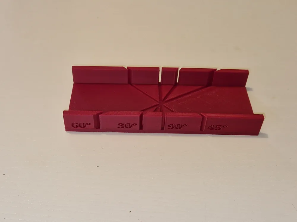 Miter Box with Cutting Guide - Free 3D Print Model - MakerWorld