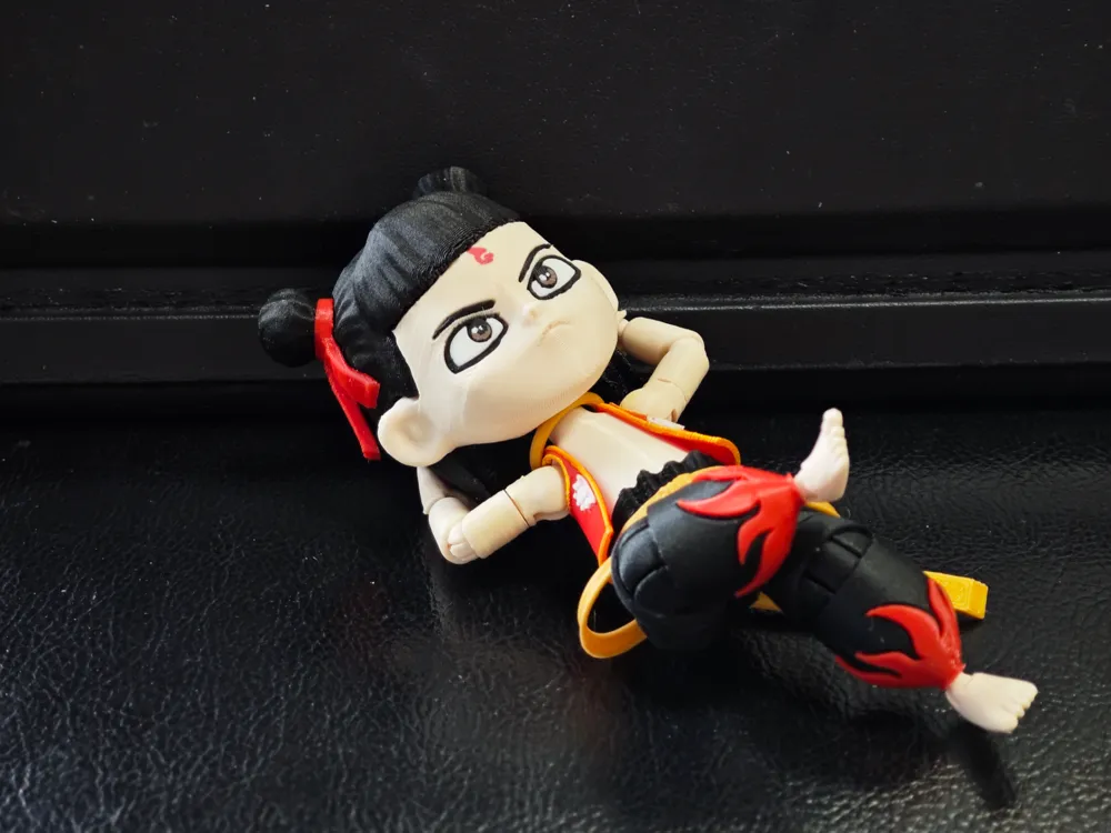 Nezha Articulated Action Figure - Free 3D Print Model - MakerWorld