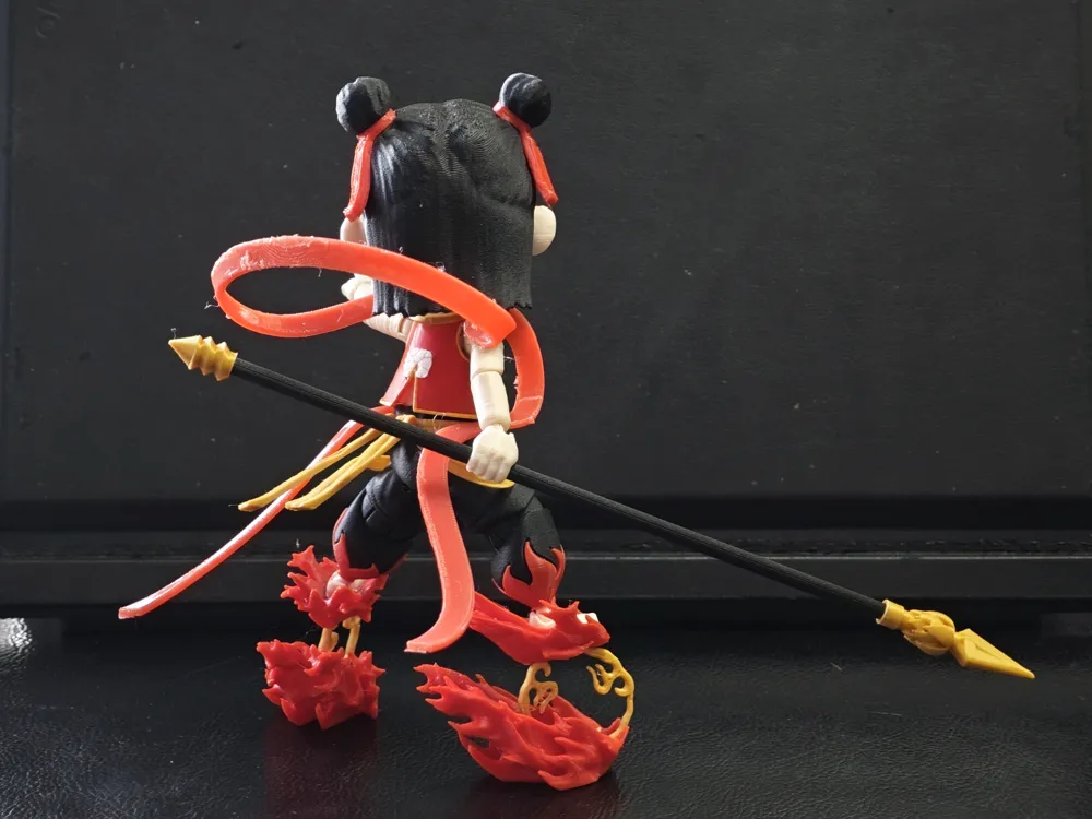 Nezha Articulated Action Figure - Free 3D Print Model - MakerWorld