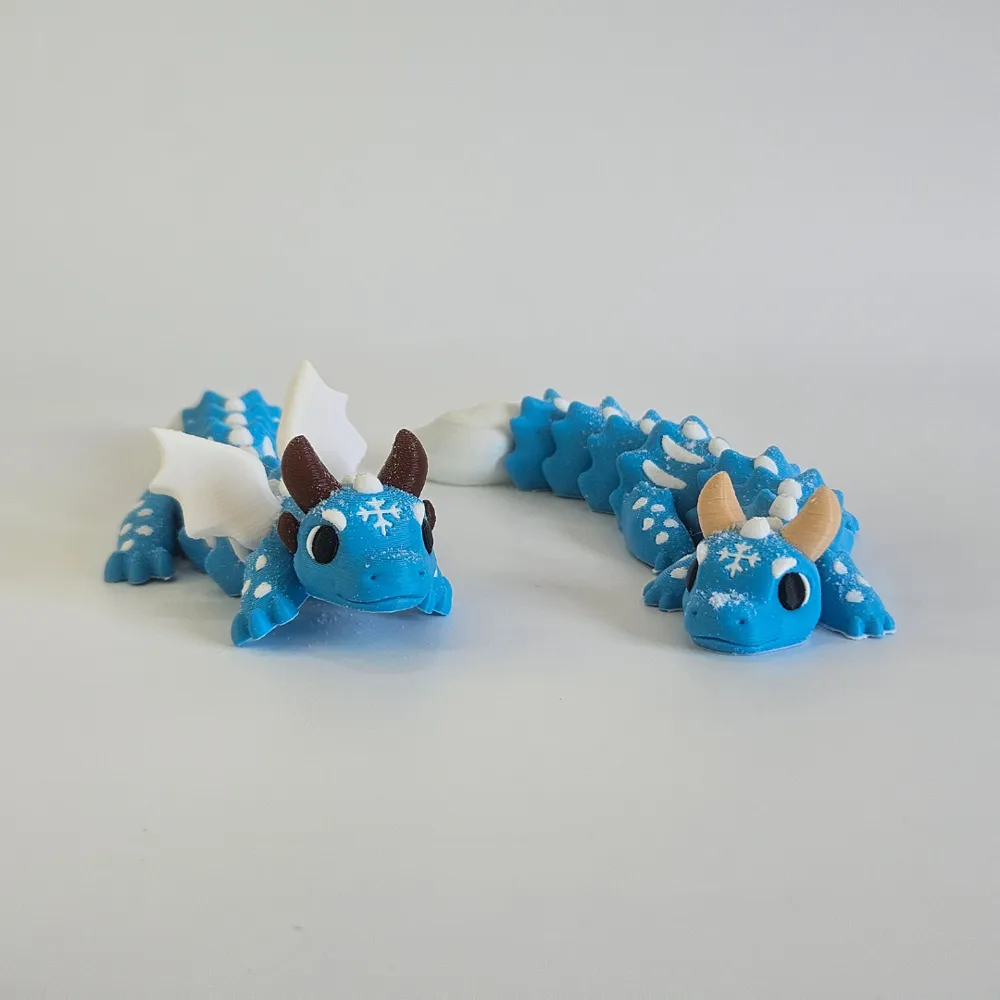 Ice Dragon + Ancient Ice Dragon - Free 3D Print Model - MakerWorld