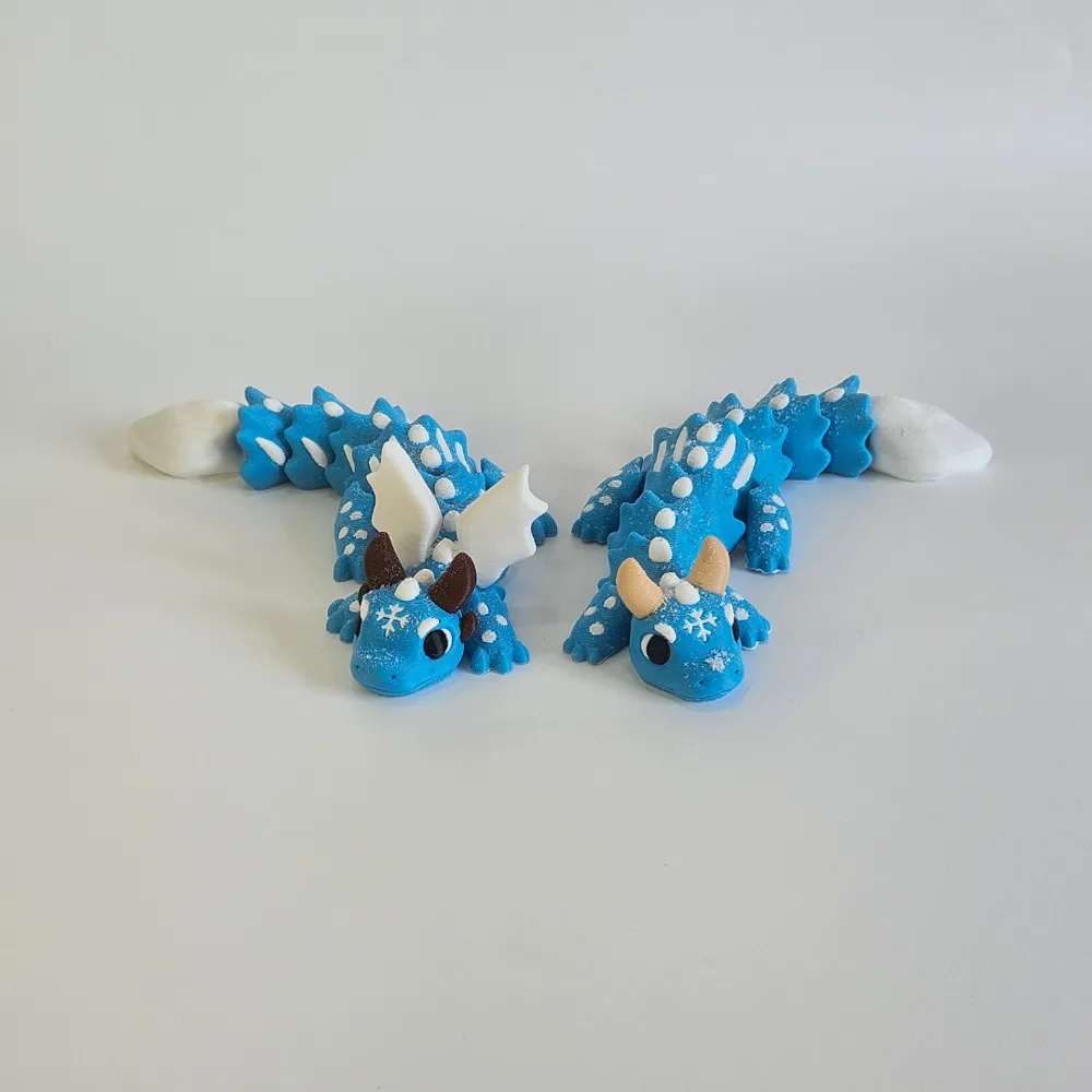 Ice Dragon + Ancient Ice Dragon - Free 3D Print Model - MakerWorld
