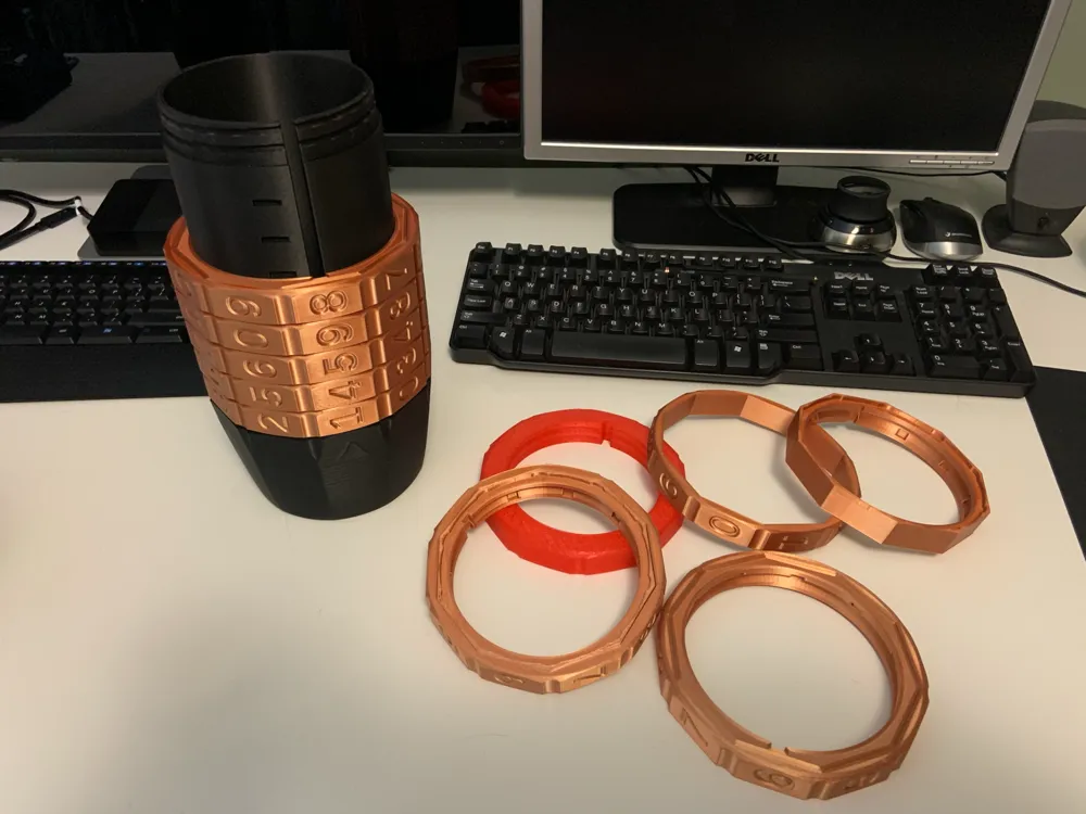 Wine Bottle Cryptex by Chickenbisket - MakerWorld