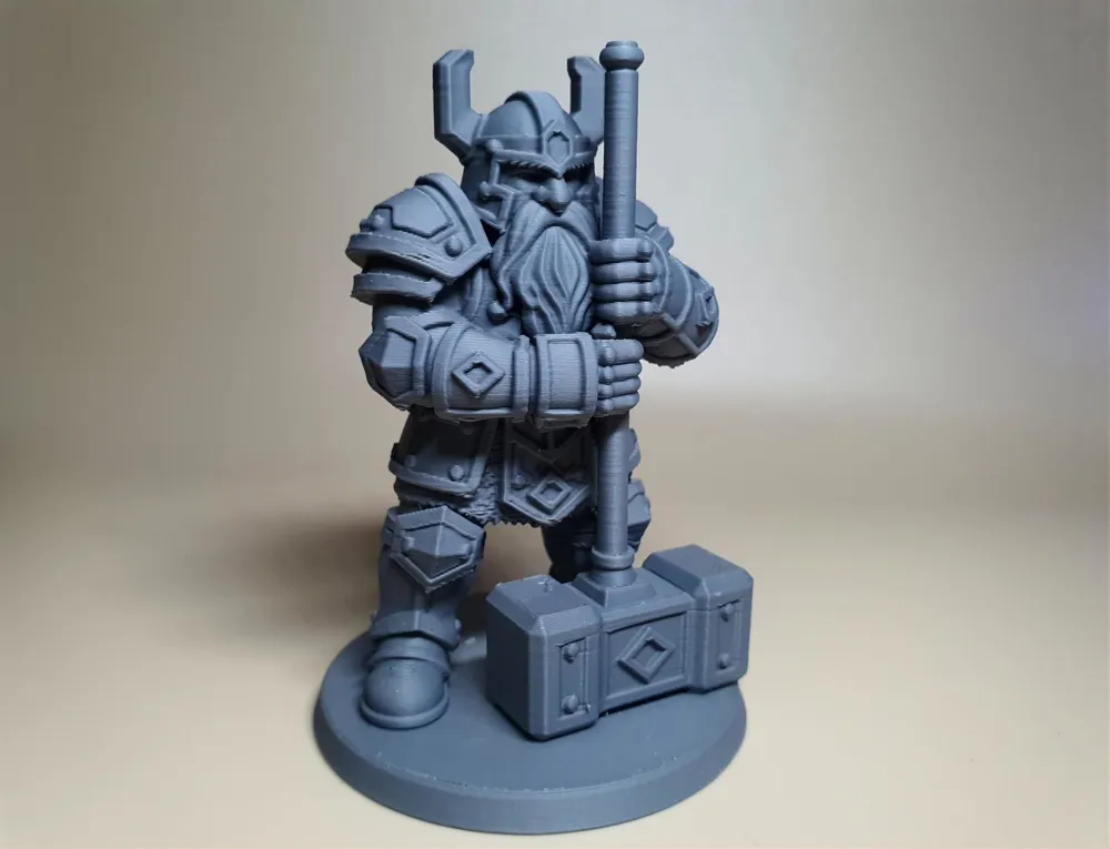 Mythical Battle Dwarf - Free 3D Print Model - MakerWorld