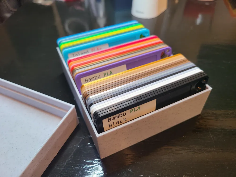 Filament Swatch Box with Lid by dietpeachfanta - MakerWorld