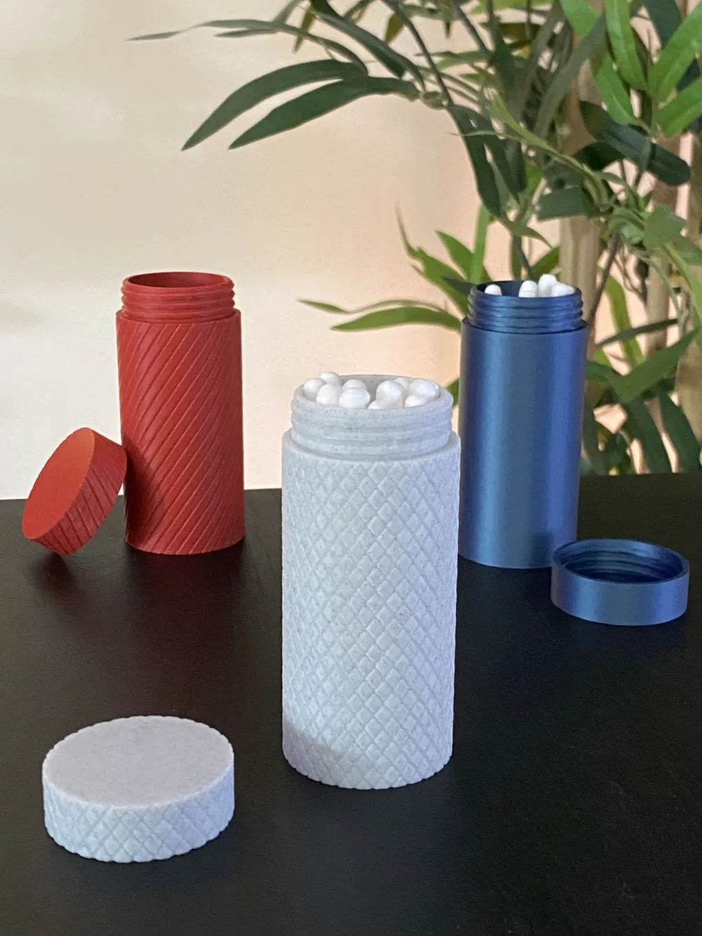 Textured Storage Containers by Eazzz MakerWorld: Download Free 3D Models