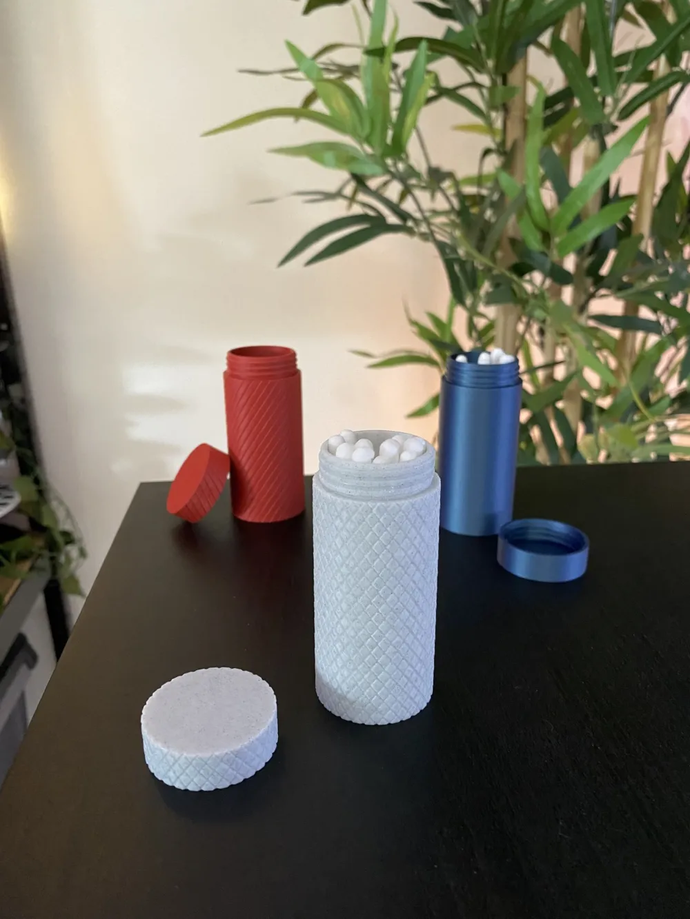 Textured Storage Containers by Eazzz MakerWorld: Download Free 3D Models