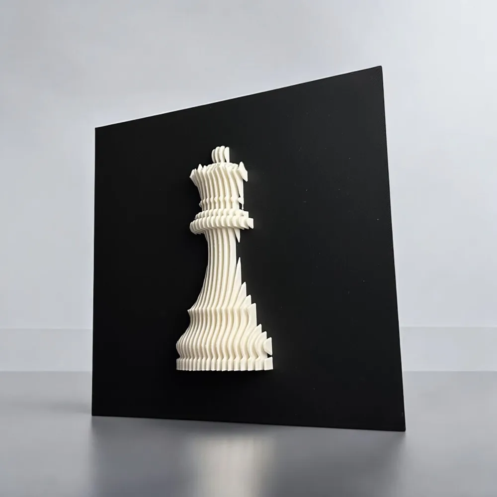 Chess Queen Layered Sculpture by TreeD-prints MakerWorld: Download Free ...