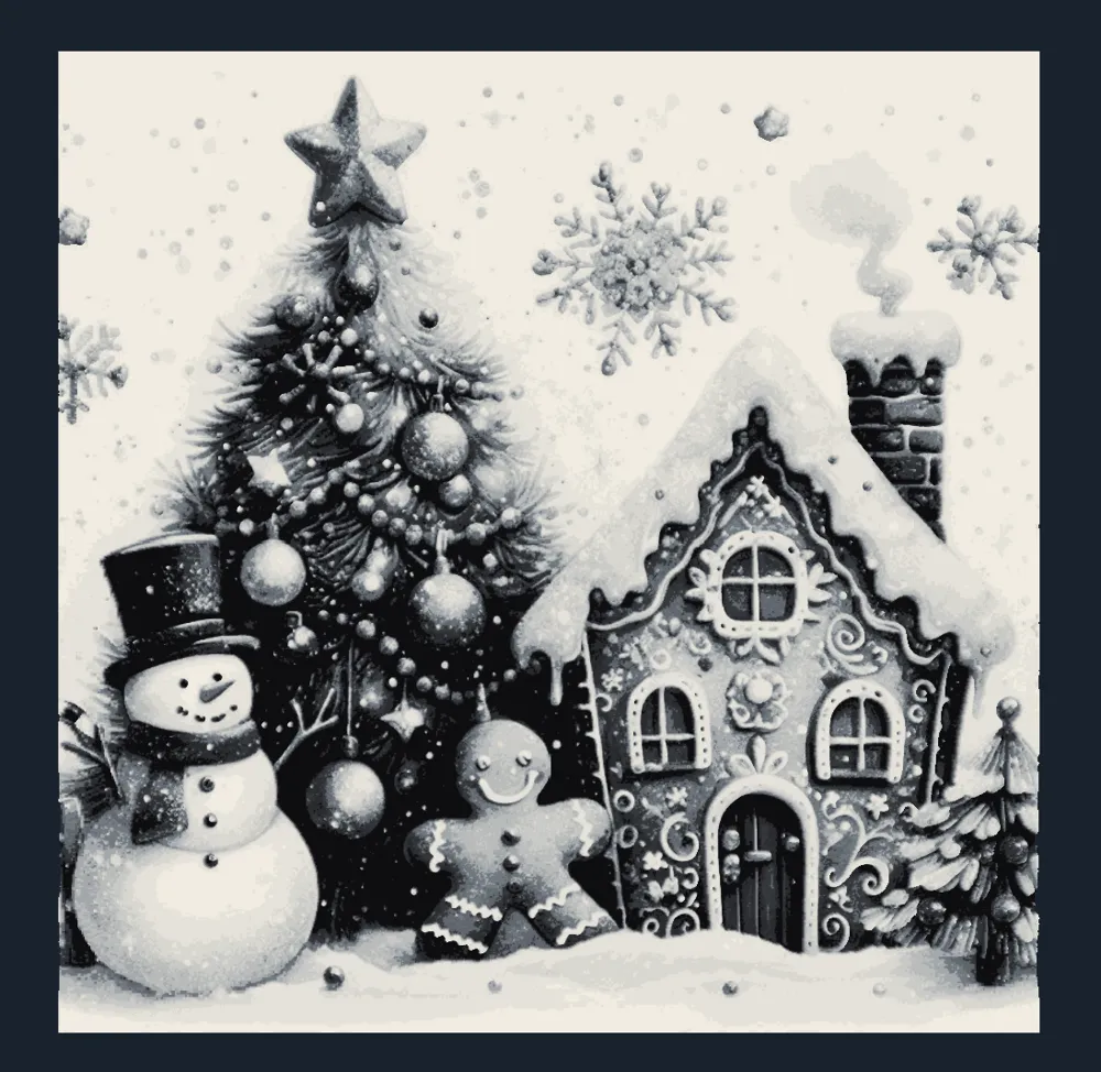 Christmas theme - Hueforge 4 color filament painting by Swiger3D ...